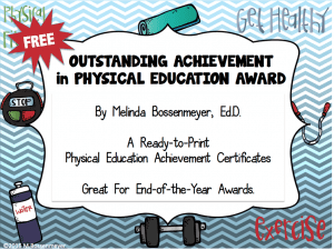 FREE End-of-the-Year PE Award • Peaceful Playgrounds