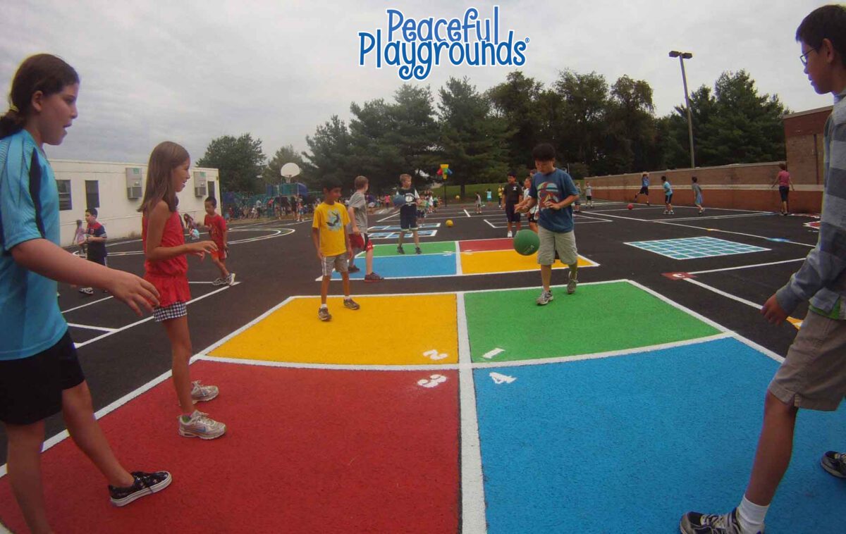 School Playground Markings Add Color and Fun to Schoolyard
